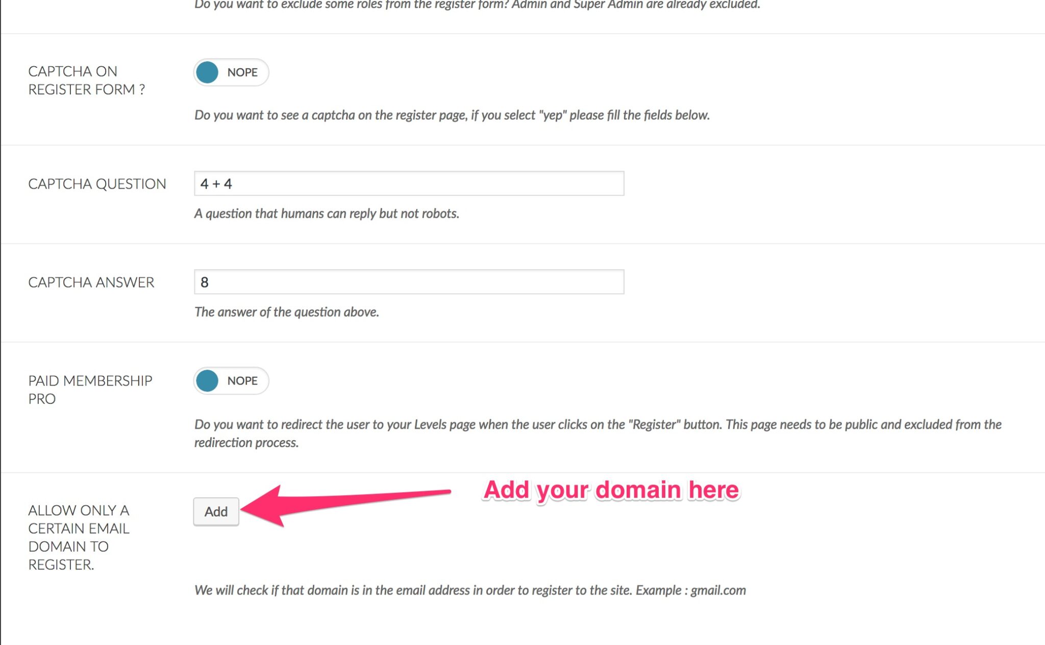 Allowdisallow Users To Sign Up
